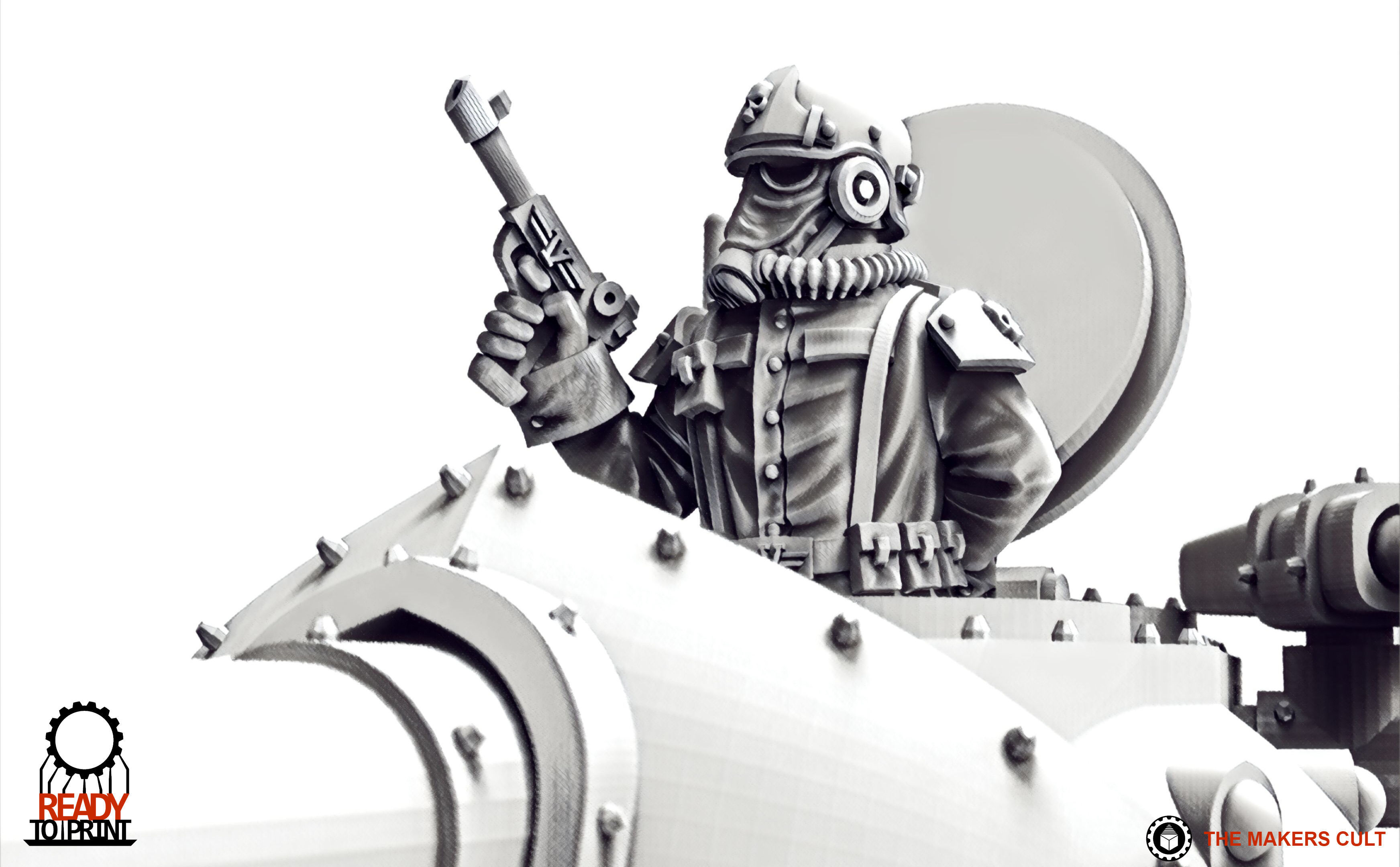 Valour Korps - Tank Commanders 3D model 3D printable | CGTrader