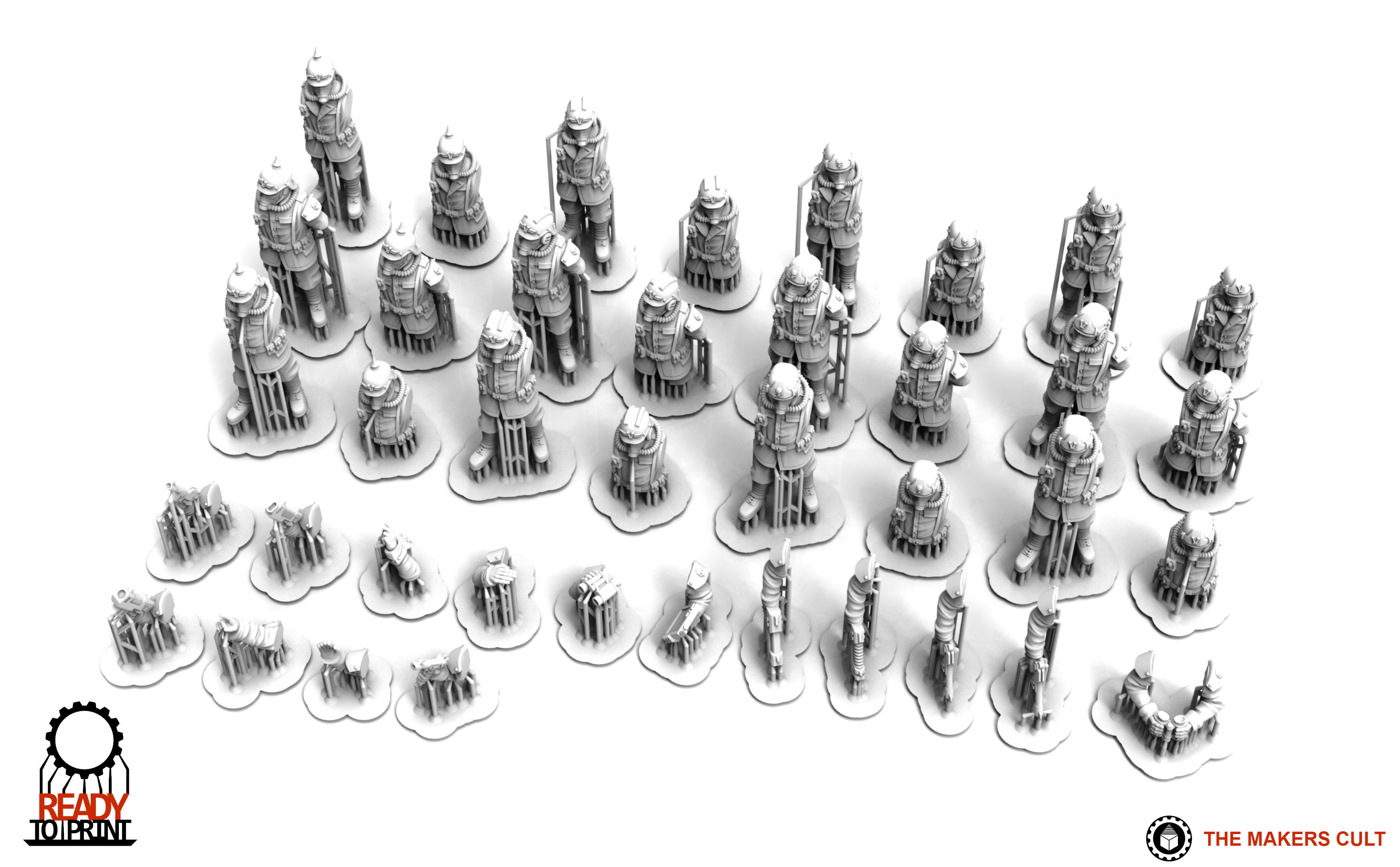 Valour Korps - Tank Commanders 3D model 3D printable | CGTrader