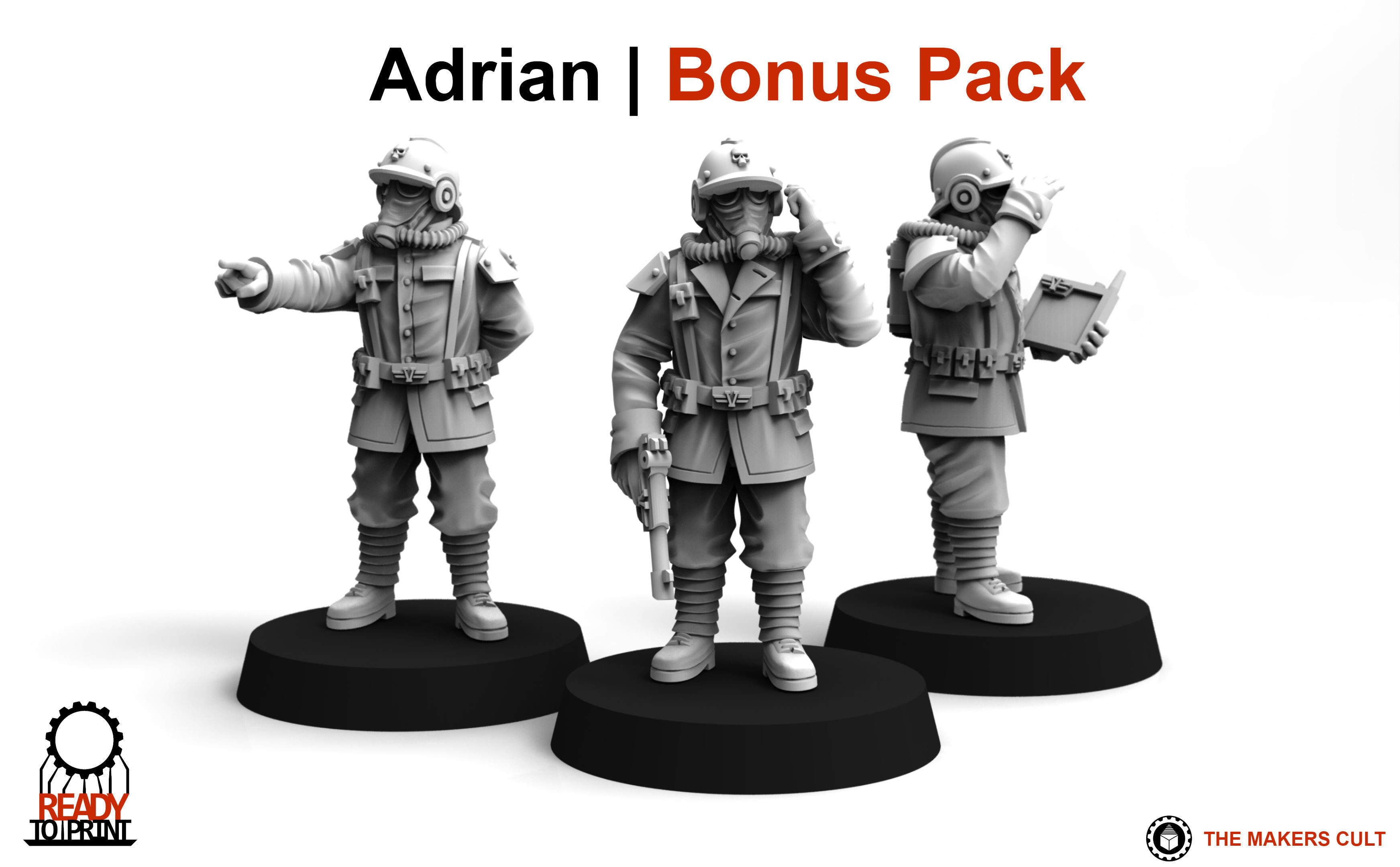 Valour Korps - Tank Commanders 3D model 3D printable | CGTrader