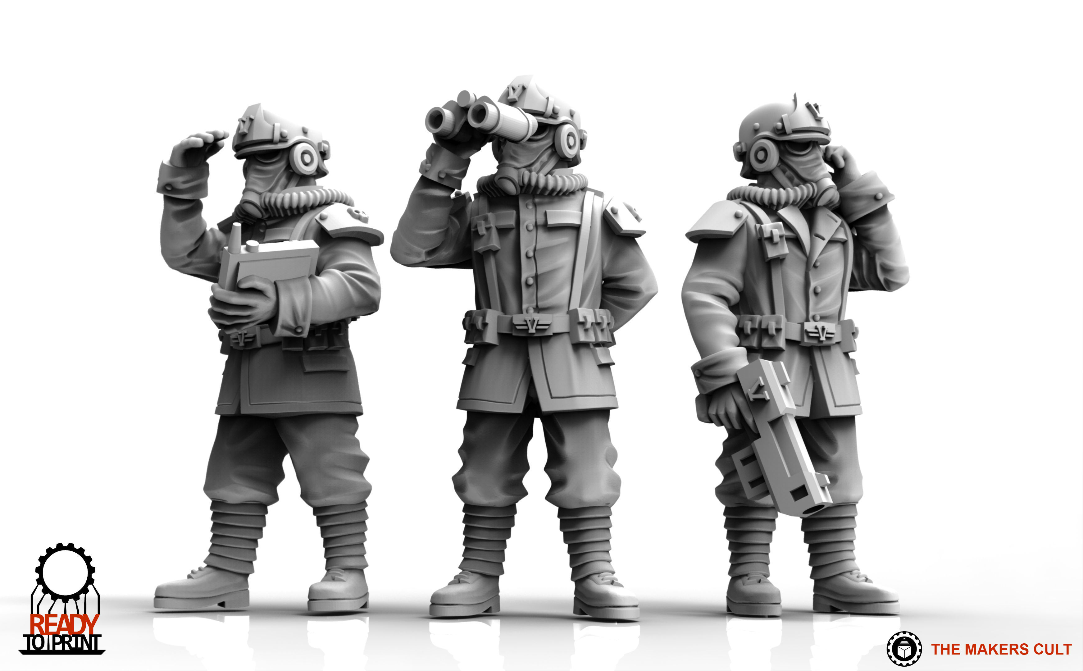 Valour Korps - Tank Commanders 3D model 3D printable | CGTrader