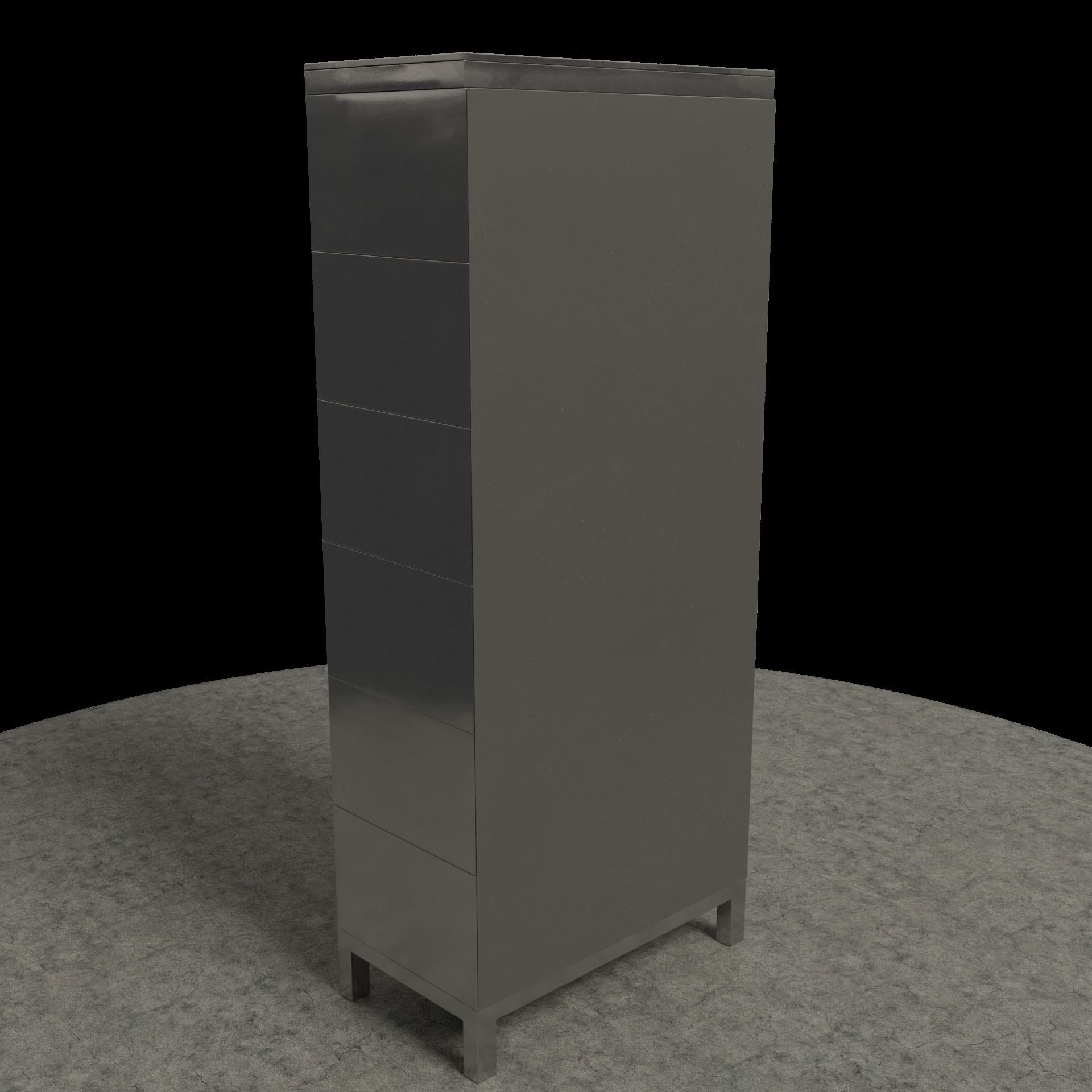 3D model Metallic Closet VR / AR / low-poly | CGTrader