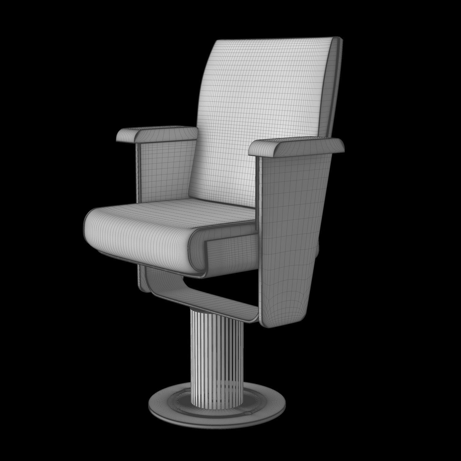 3D model of modern armchair for concert and conference hall 3D model ...