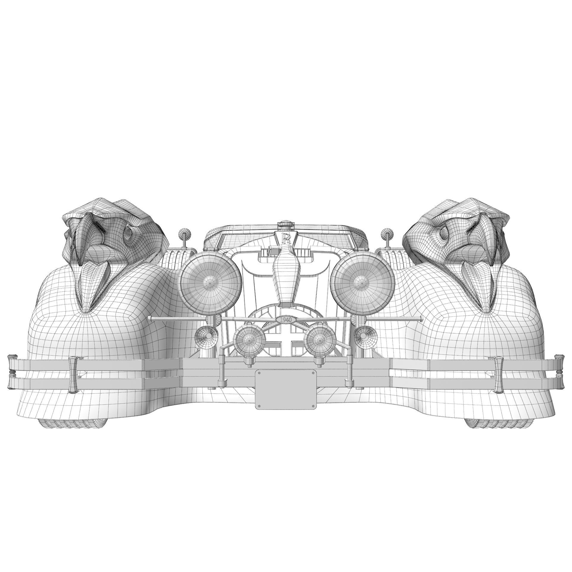 Old classic car prototype 3D model | CGTrader