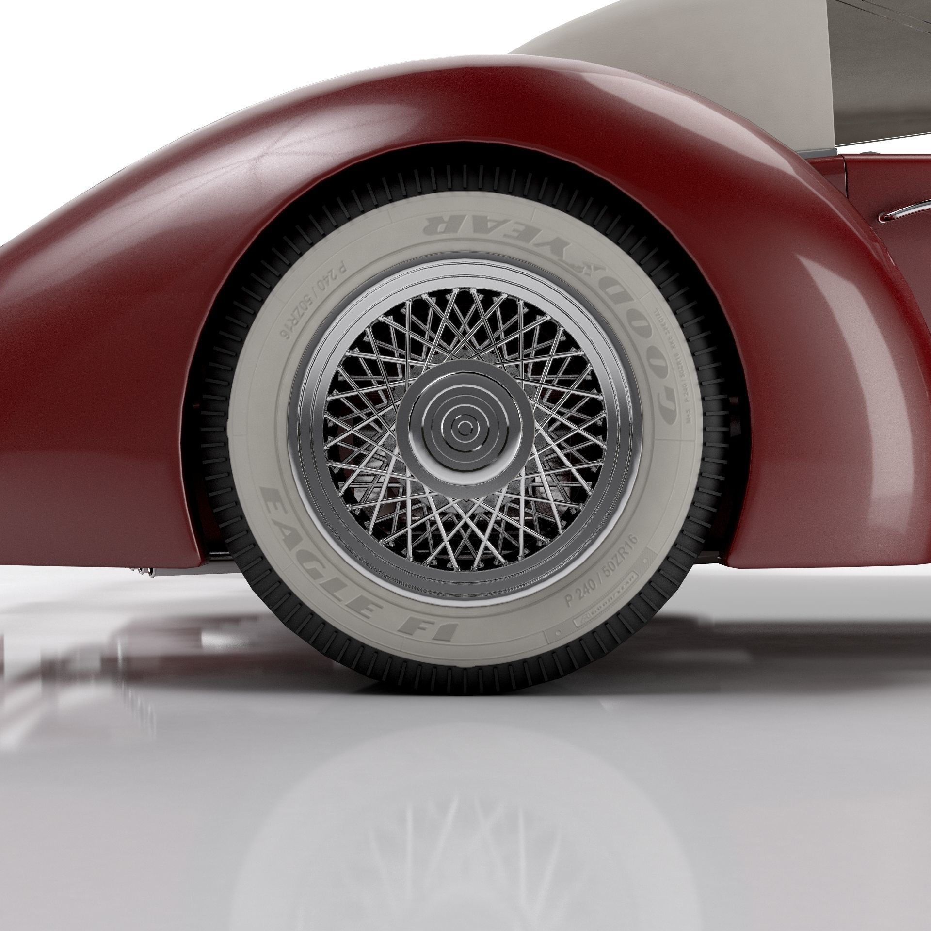Old classic car prototype 3D model | CGTrader