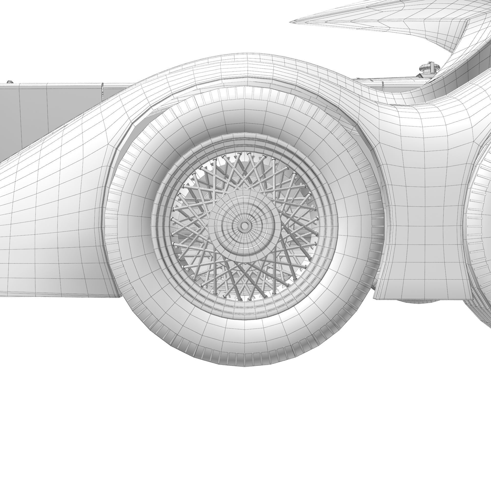 Old classic car prototype 3D model | CGTrader