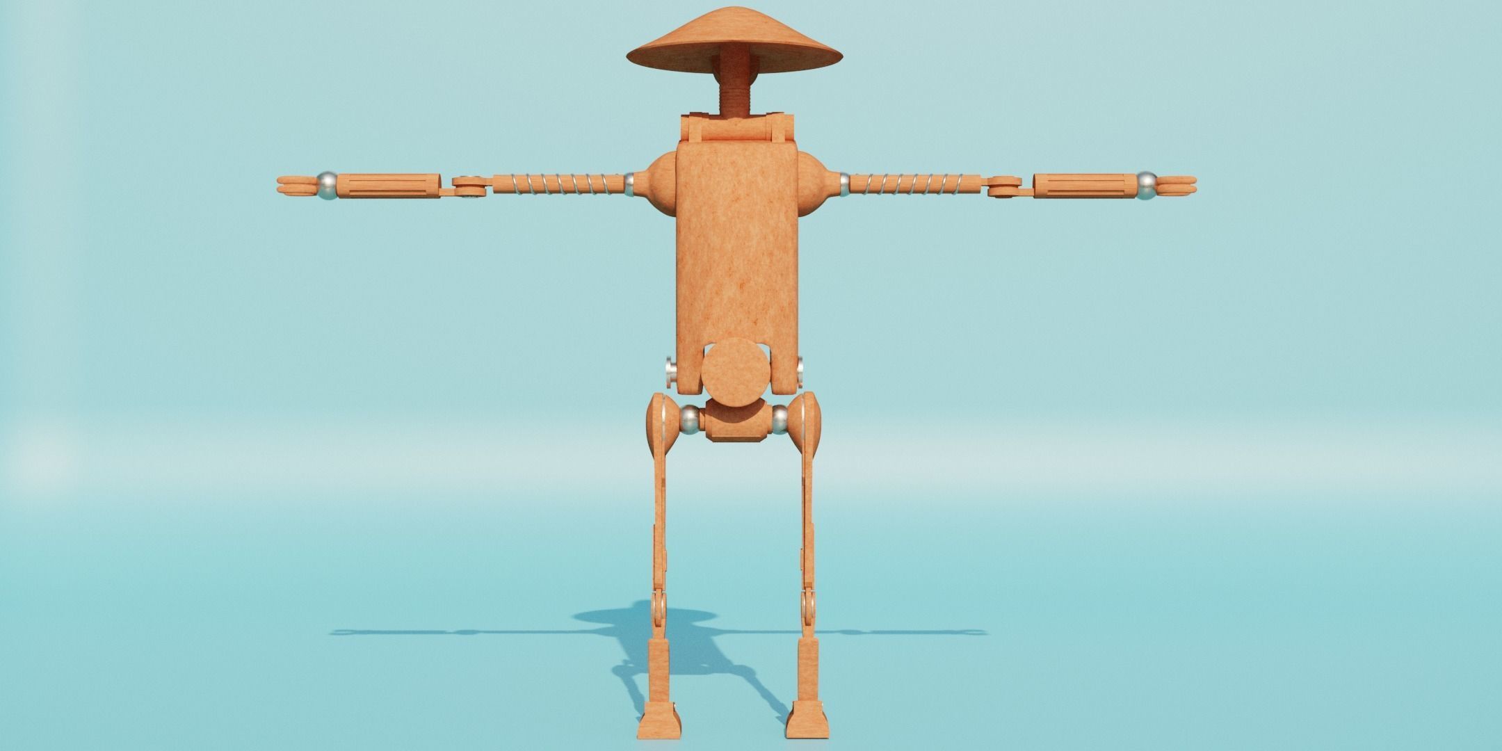 Droid mechanic 3D model rigged | CGTrader
