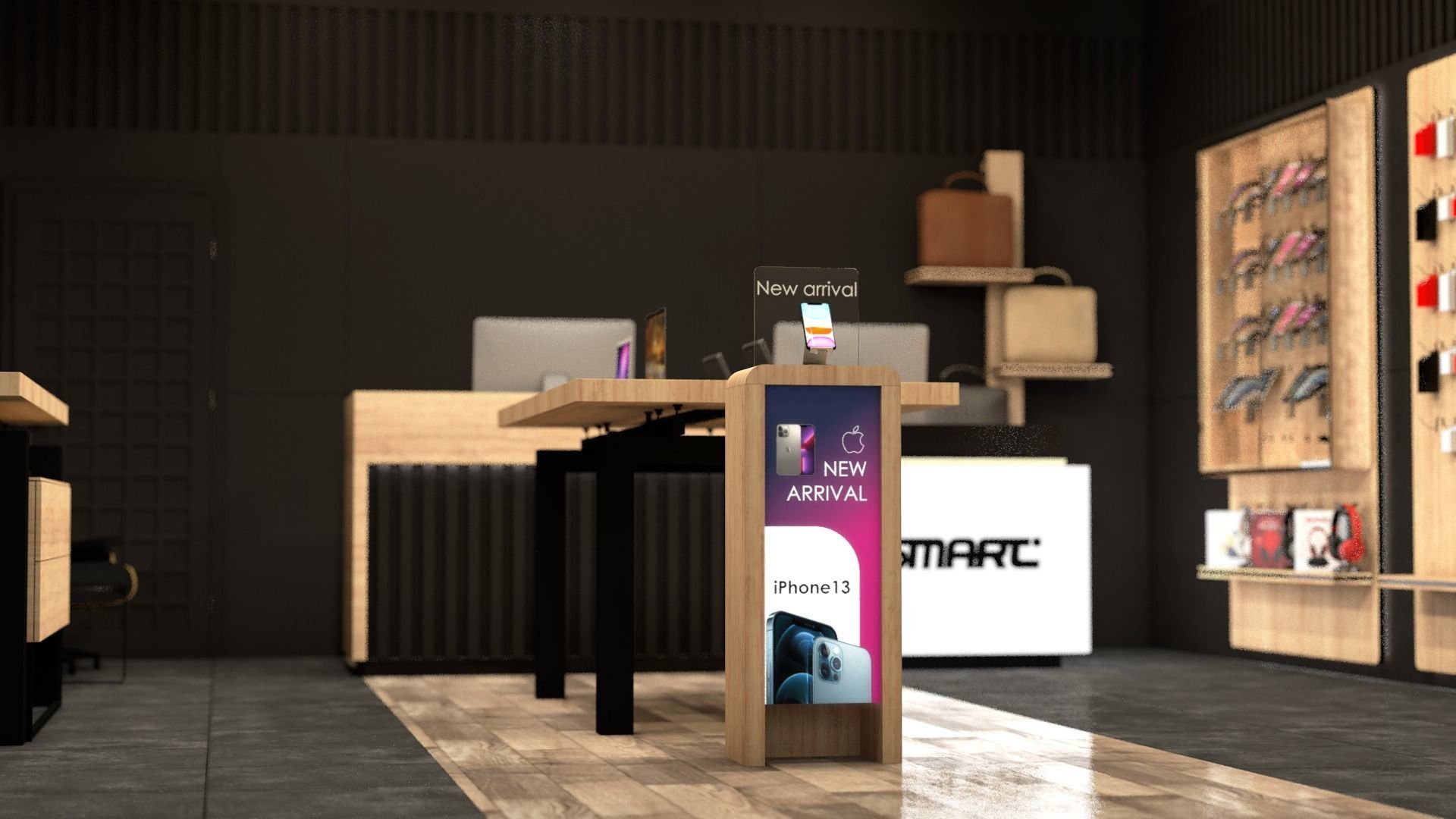iSmart electronics shop 3D model | CGTrader