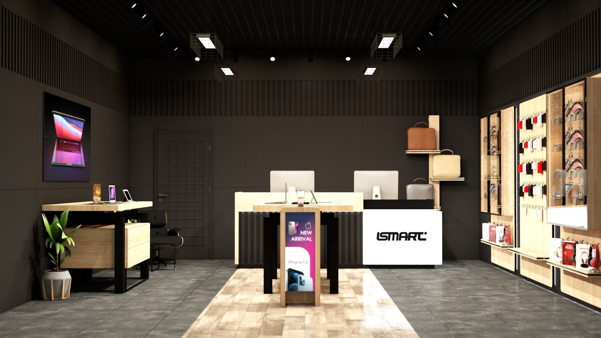 iSmart electronics shop 3D model | CGTrader