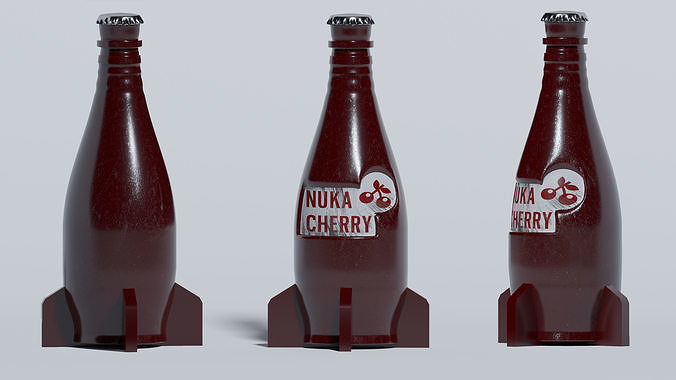 Nuka Cherry bottle 3D model | CGTrader