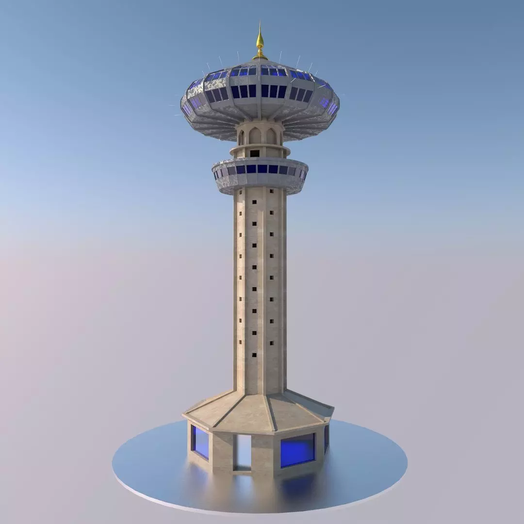 3D model Zawraa Tower VR / AR / low-poly | CGTrader