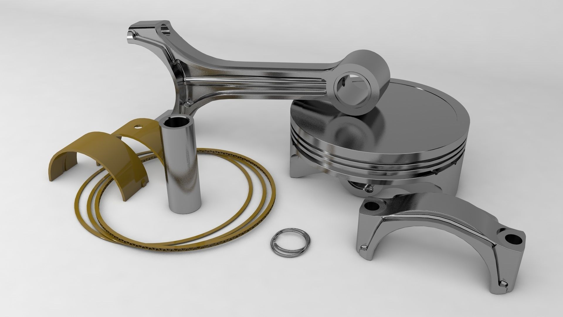 Engine Piston 3D model | CGTrader
