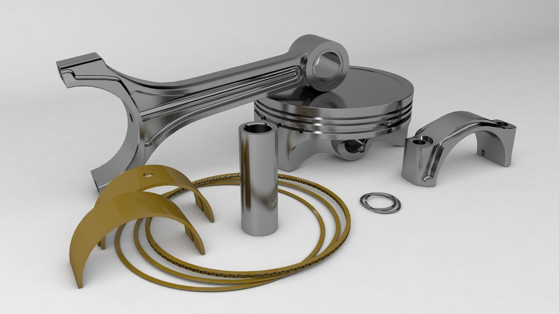 Engine Piston 3D model | CGTrader