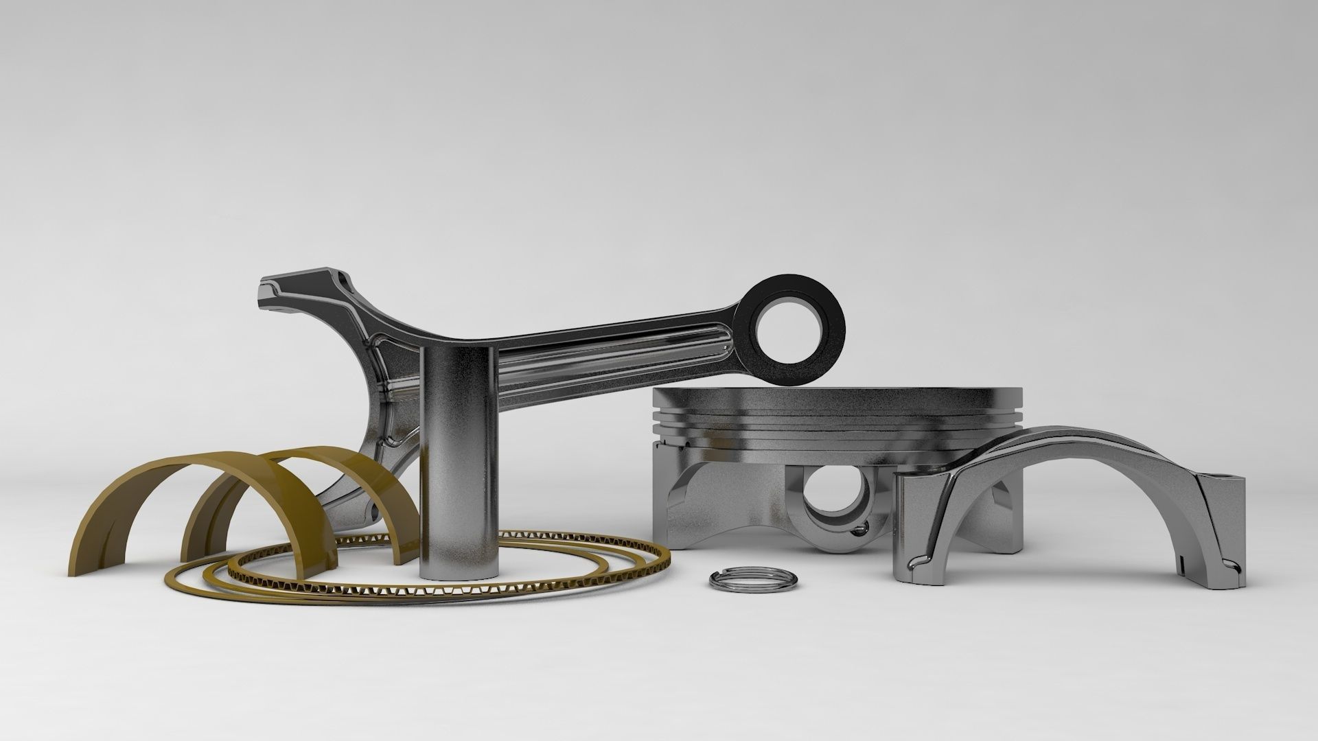 Engine Piston 3D model | CGTrader