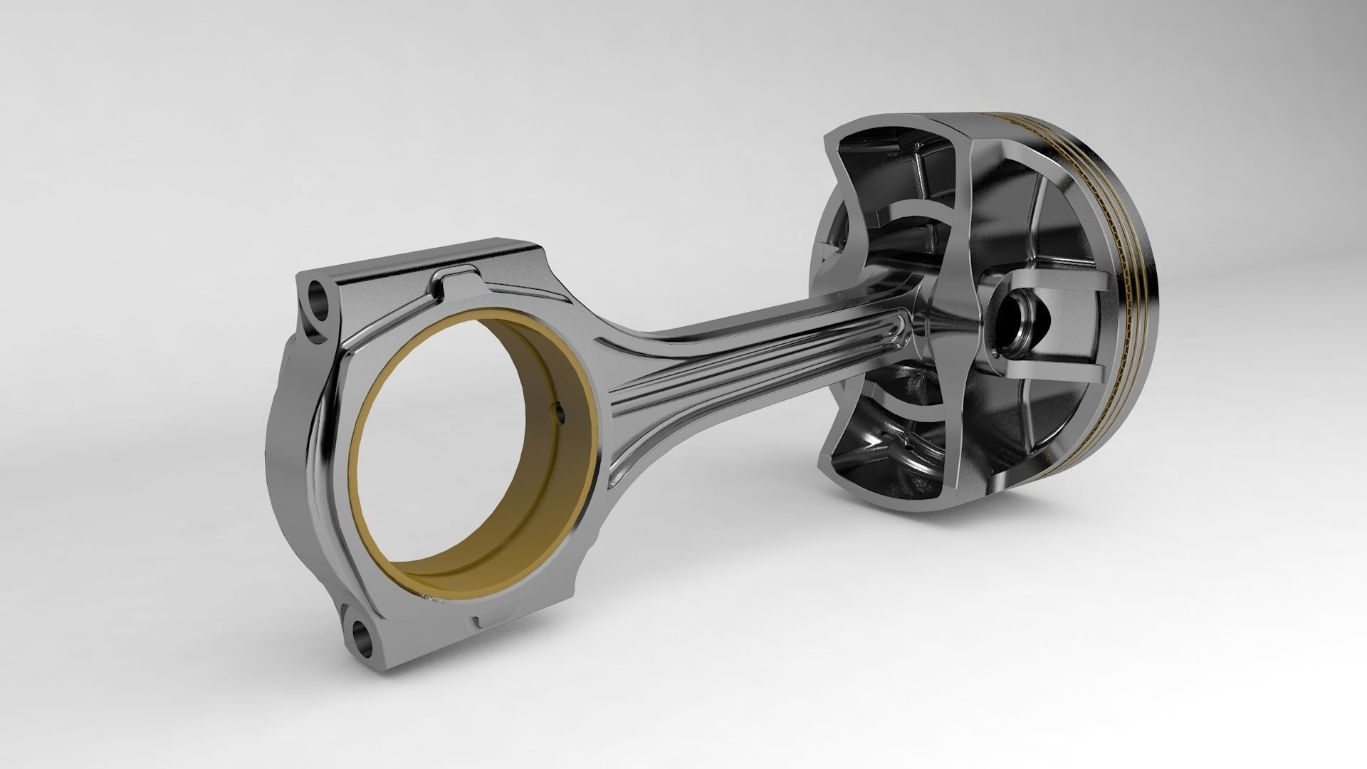 Engine Piston 3D model | CGTrader