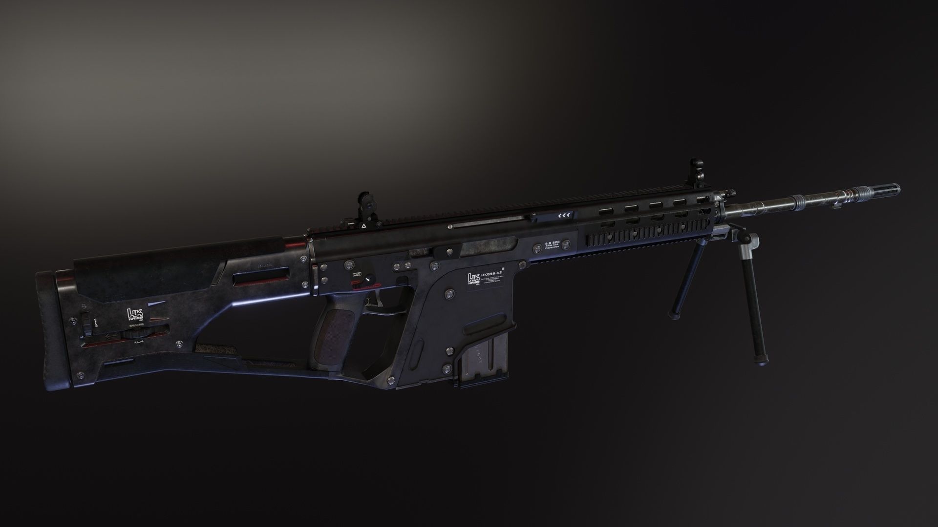 3D model HK G56 VR / AR / low-poly | CGTrader