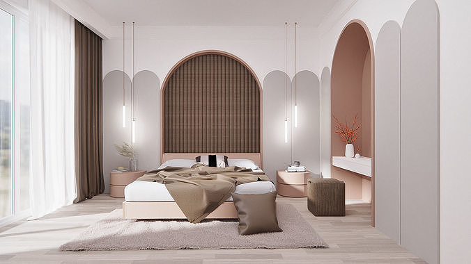 Bedroom High Quality 3D model and Keyshot FILE 3D model | CGTrader