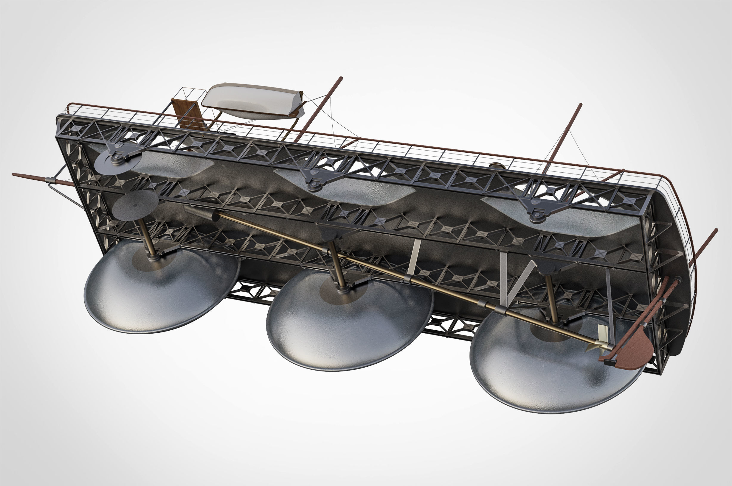 Roller Ship - Ernest Bazin 3D model | CGTrader