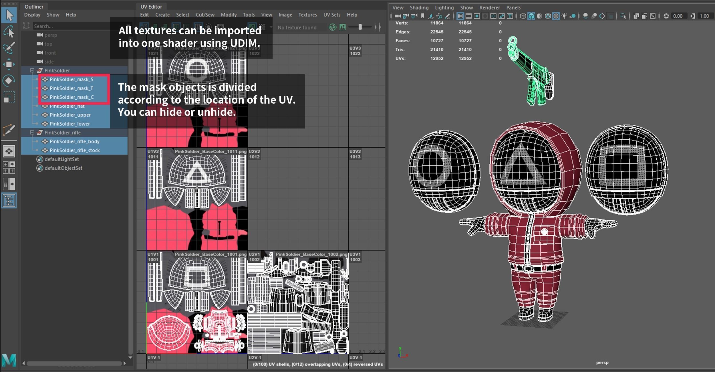 2021 ver Squid Game PinkSoldier FREE 3D model free VR / AR / low-poly ...