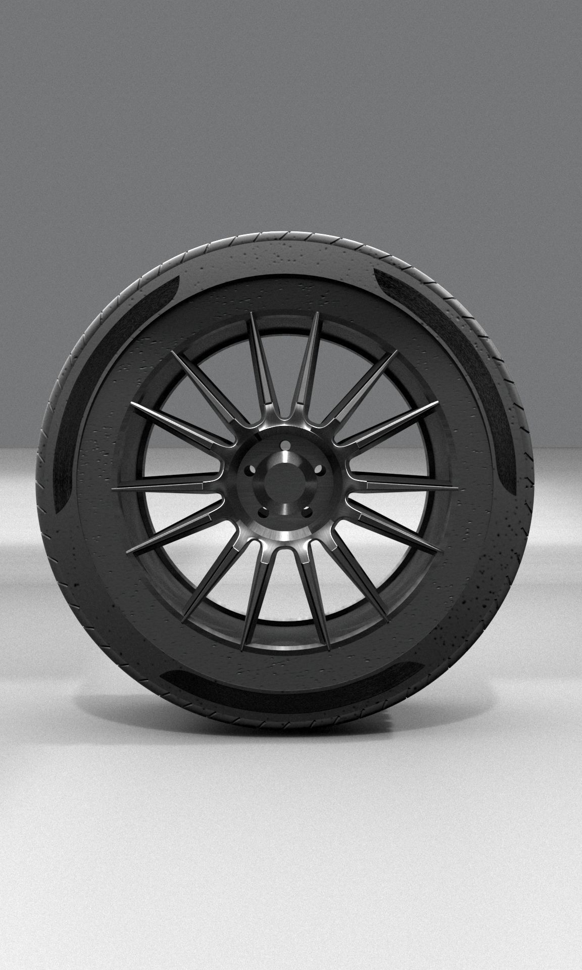 High-Detailed WHEEL inspired by PIRELLI P ZERO free 3D model | CGTrader