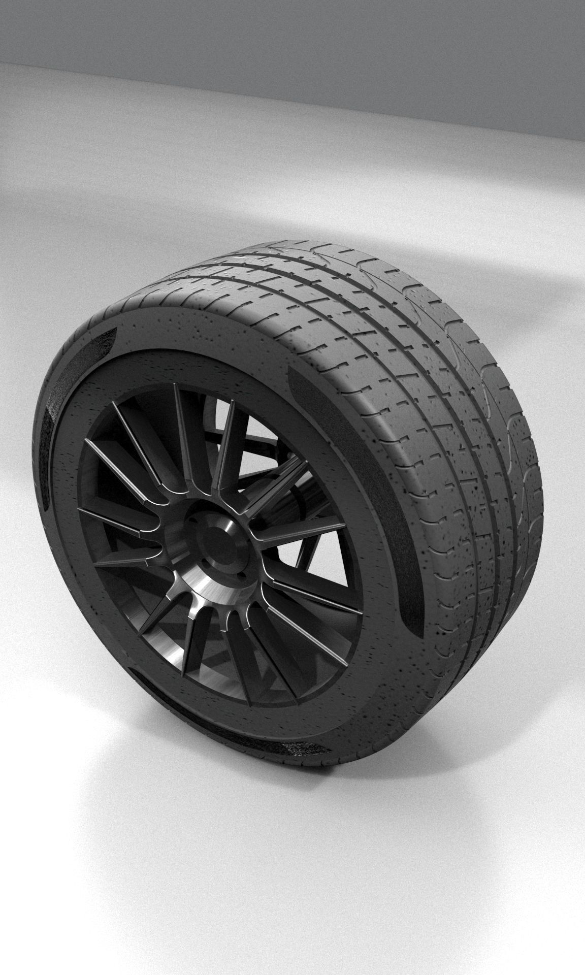 High-Detailed WHEEL inspired by PIRELLI P ZERO free 3D model | CGTrader