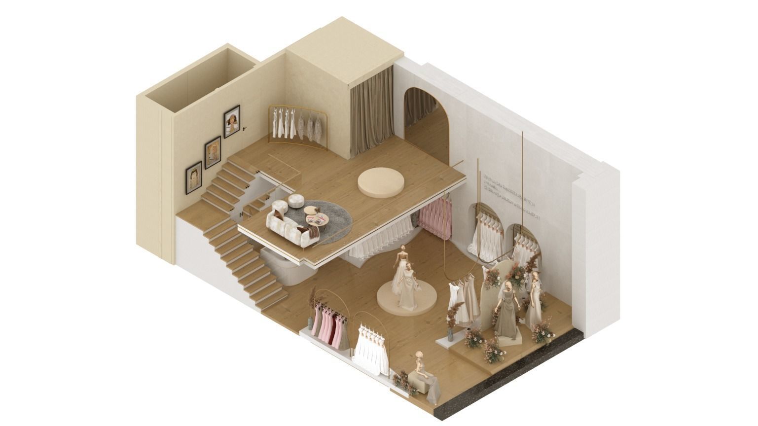 bridal boutique 3D model | CGTrader