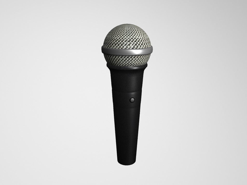 3D model Microphone VR / AR / low-poly | CGTrader