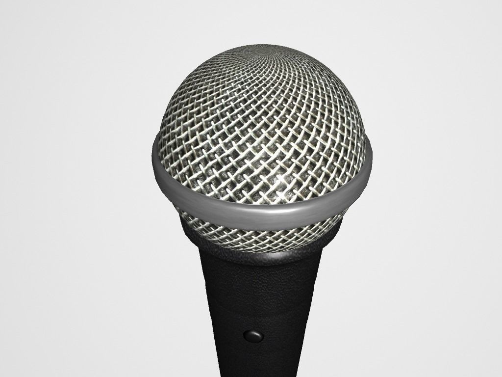 3D model Microphone VR / AR / low-poly | CGTrader