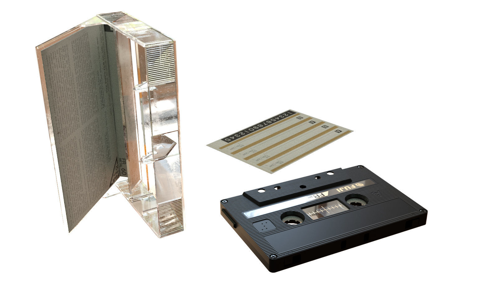 Fuji Audio Tape 3D model | CGTrader