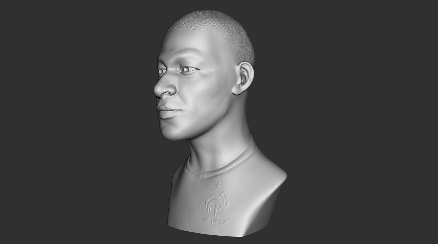 kylian mbappe 3D model 3D printable | CGTrader