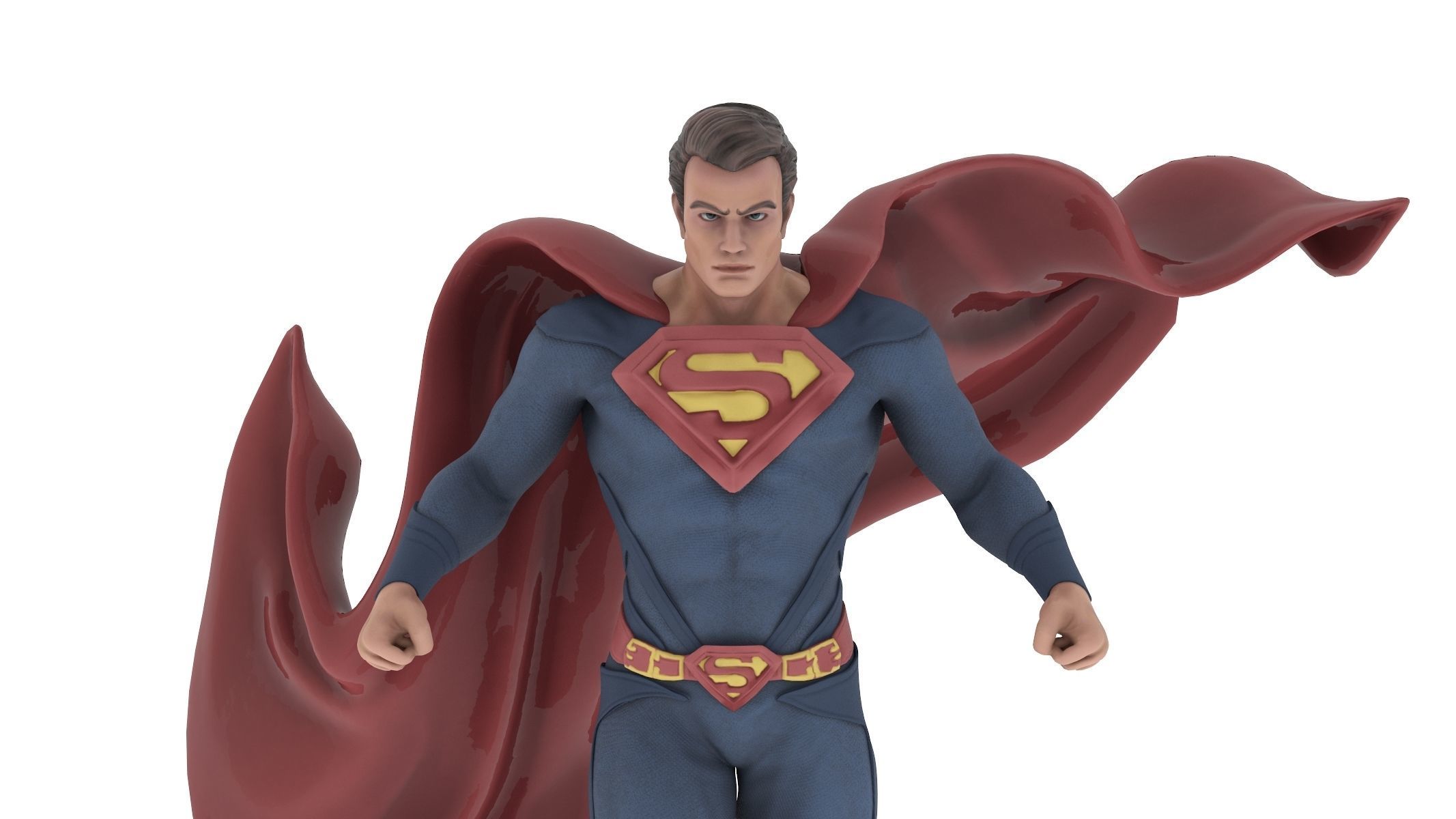 3D model Superman 3D Printable VR / AR / low-poly | CGTrader