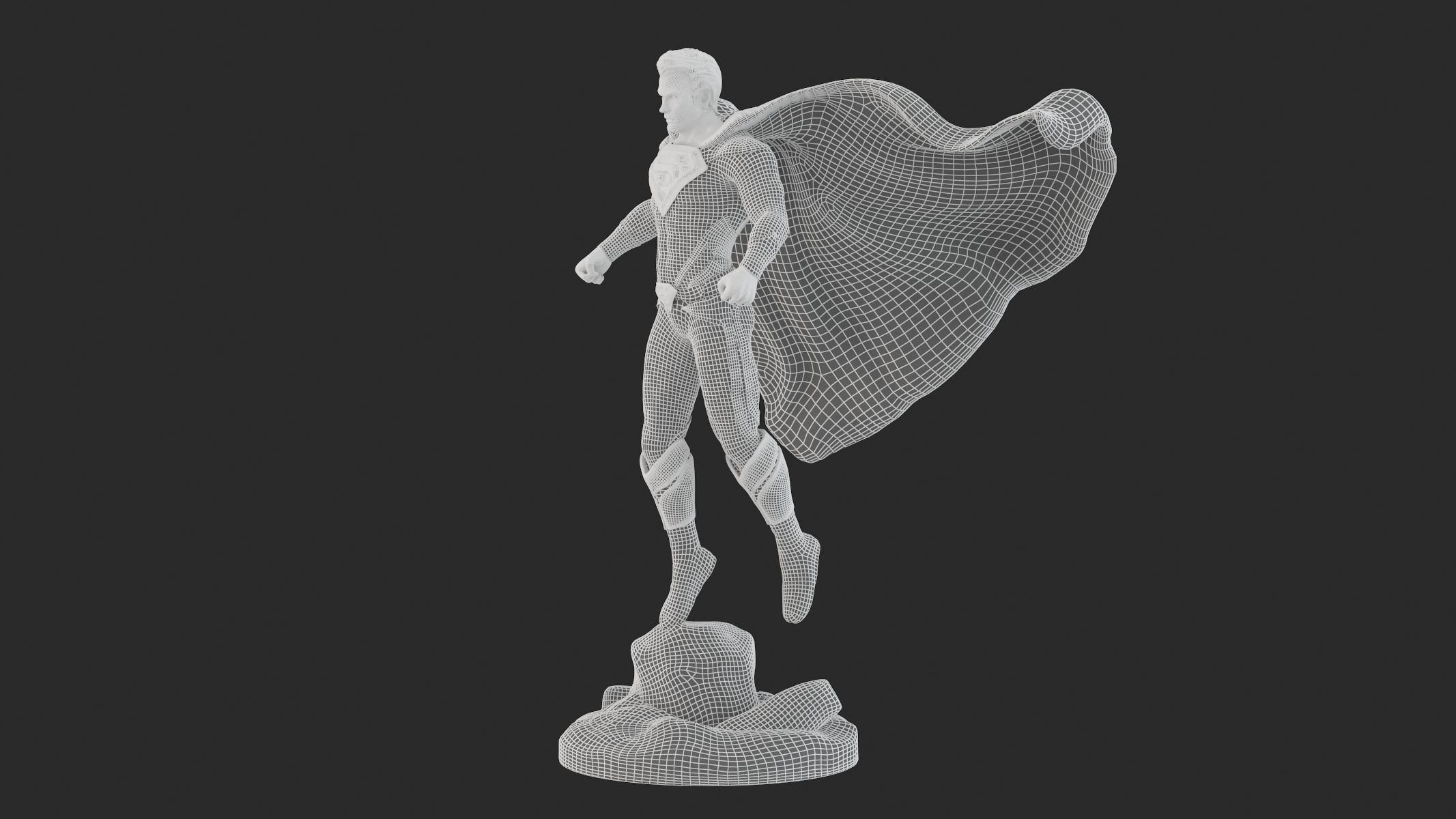3D model Superman 3D Printable VR / AR / low-poly | CGTrader