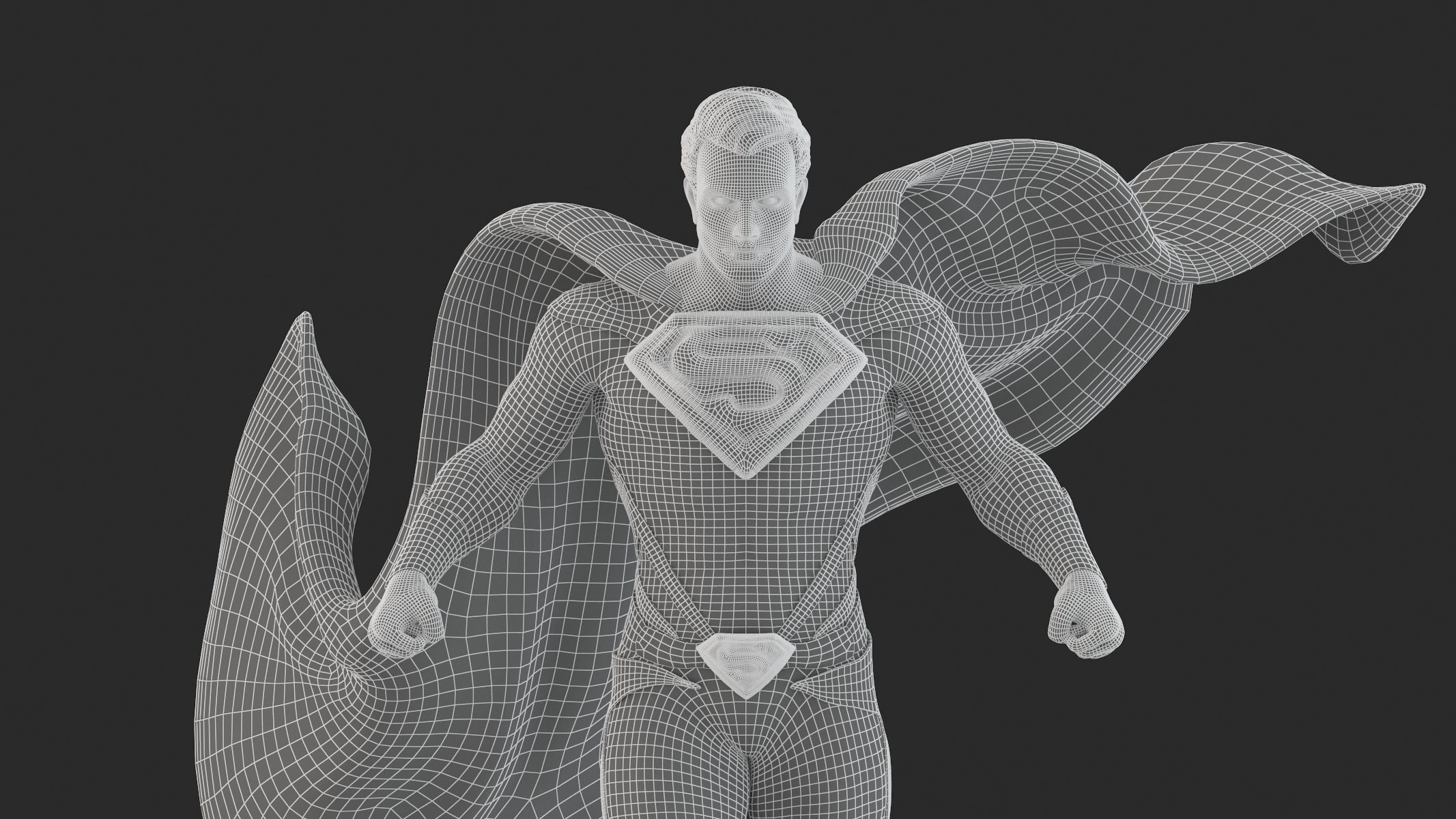 3D model Superman 3D Printable VR / AR / low-poly | CGTrader