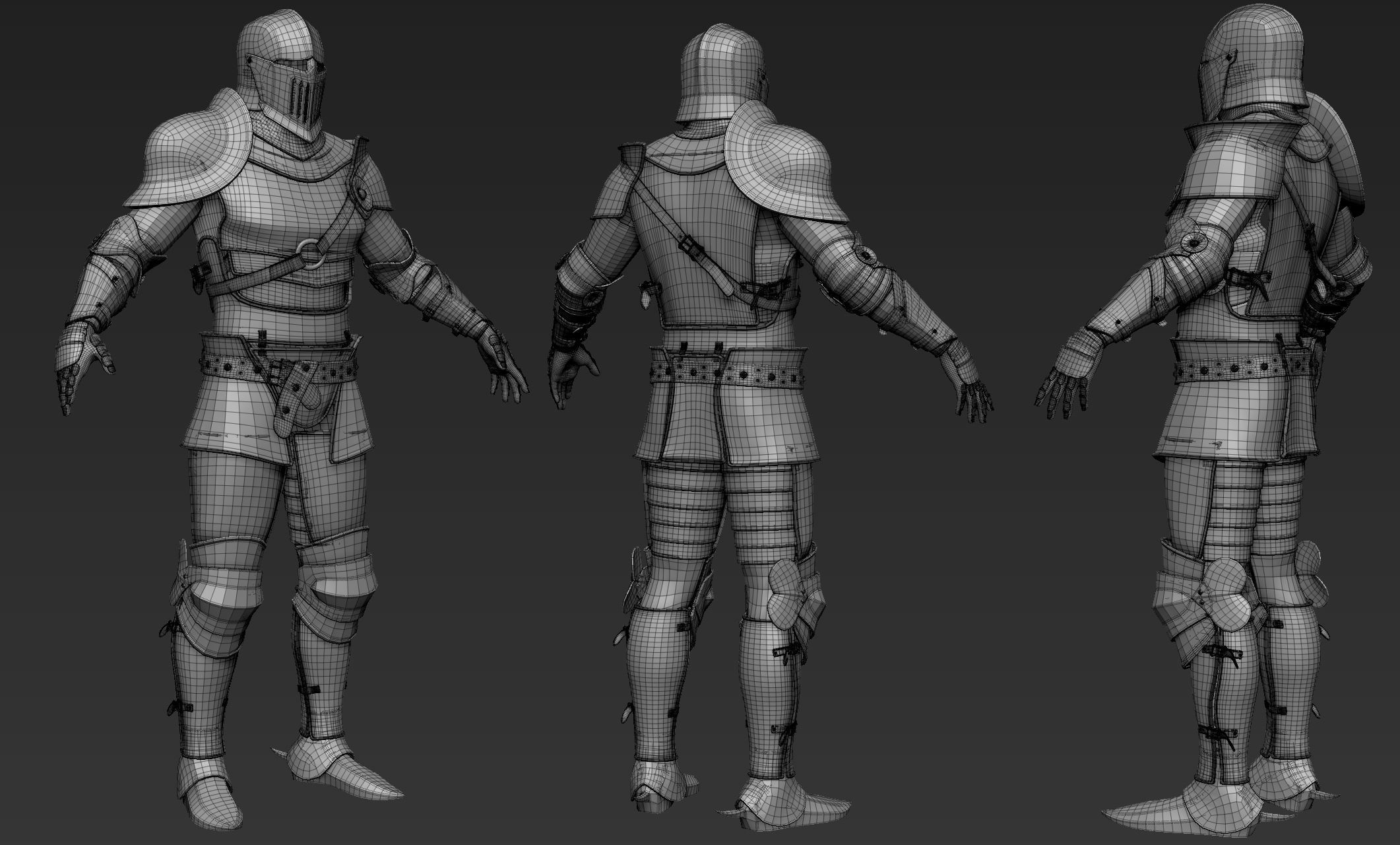Medieval Knight Armor 3D model | CGTrader
