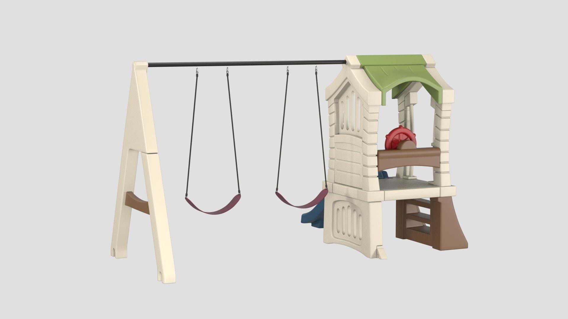 Step2 Kids Playset Playhouse with Swing and Slide 3D model | CGTrader