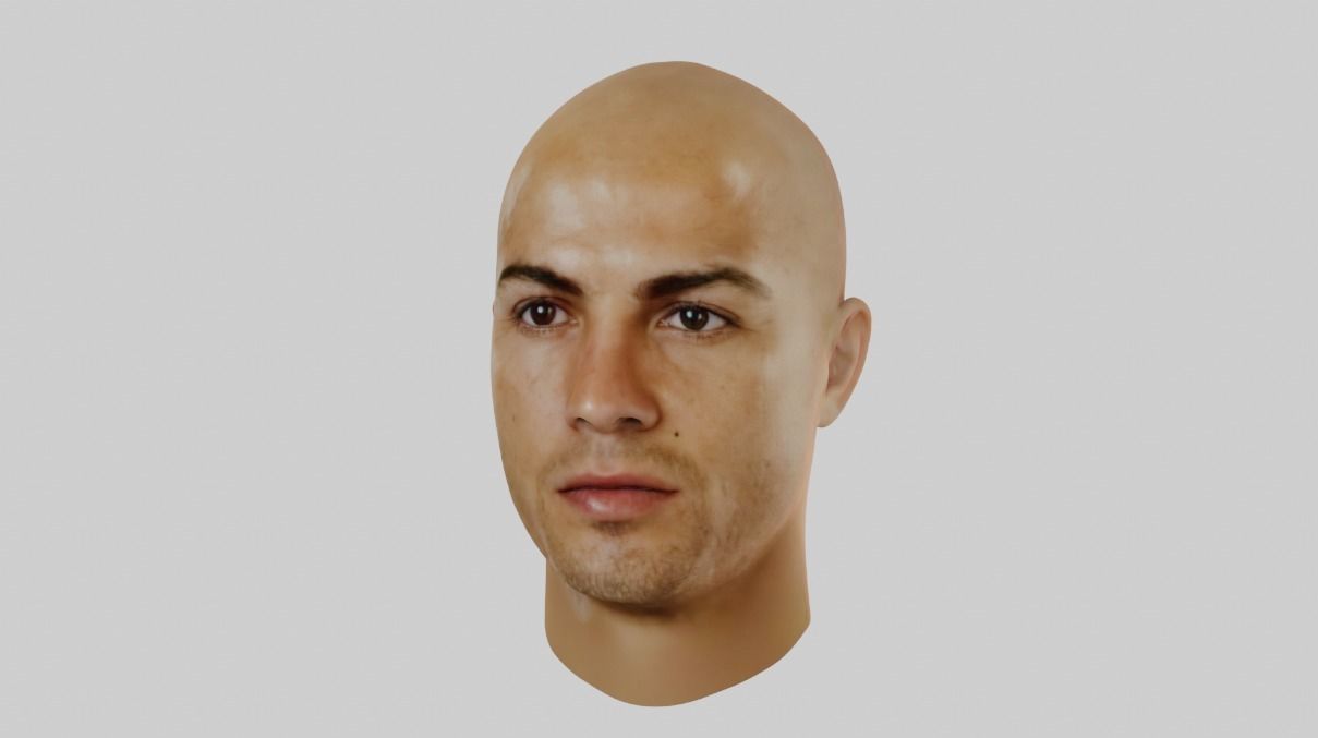 realistic ronaldo man with bald head 3D model | CGTrader