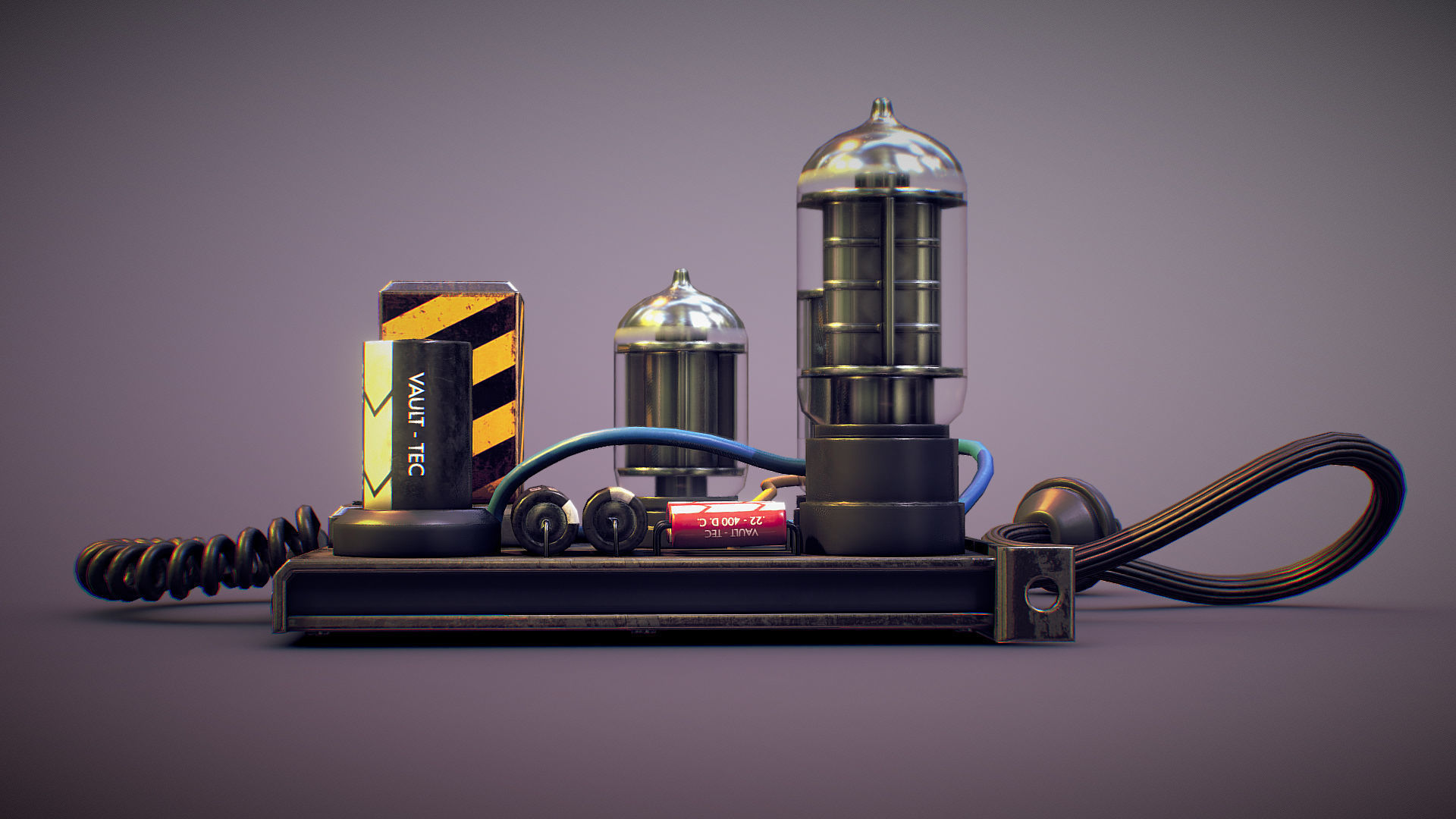 3D model Fallout water chip VR / AR / low-poly | CGTrader