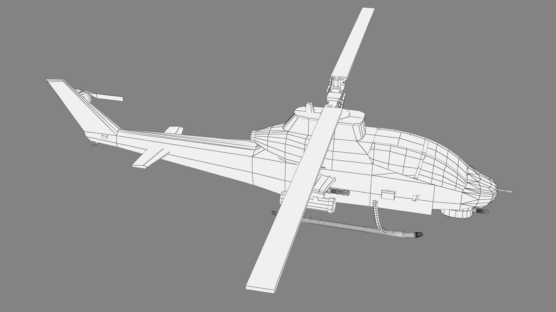 Helicopter 2 Base Mesh Free free VR / AR / low-poly 3D model | CGTrader
