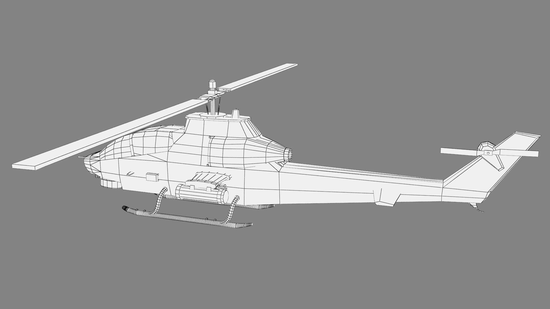 Helicopter 2 Base Mesh Free free VR / AR / low-poly 3D model | CGTrader