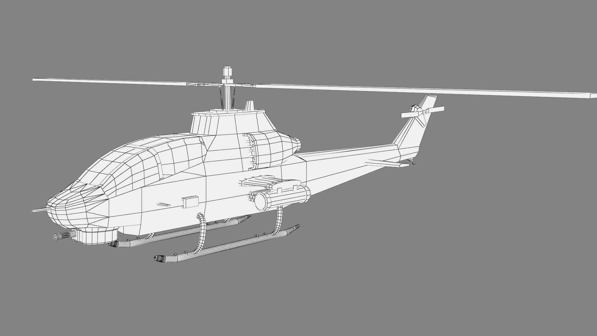 Helicopter 2 Base Mesh Free free VR / AR / low-poly 3D model | CGTrader
