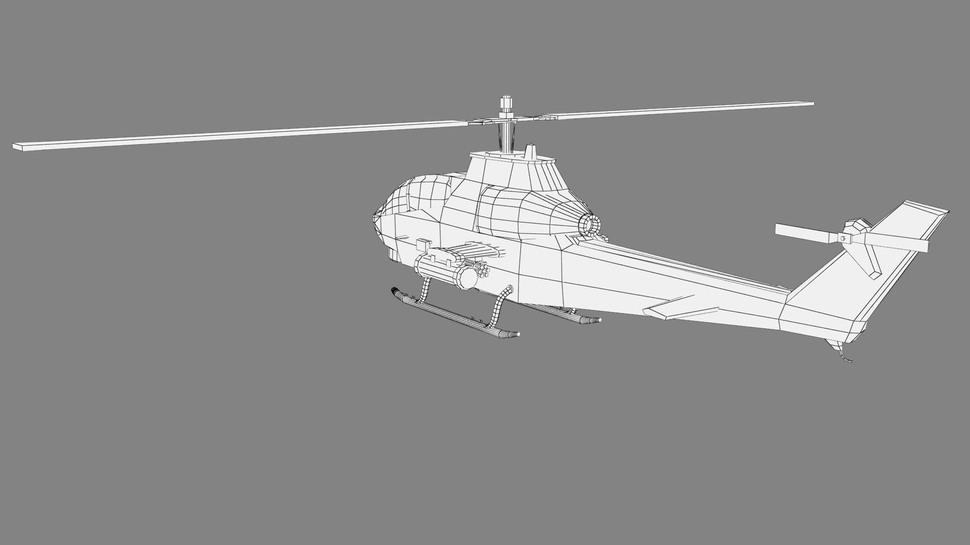 Helicopter 2 Base Mesh Free free VR / AR / low-poly 3D model | CGTrader