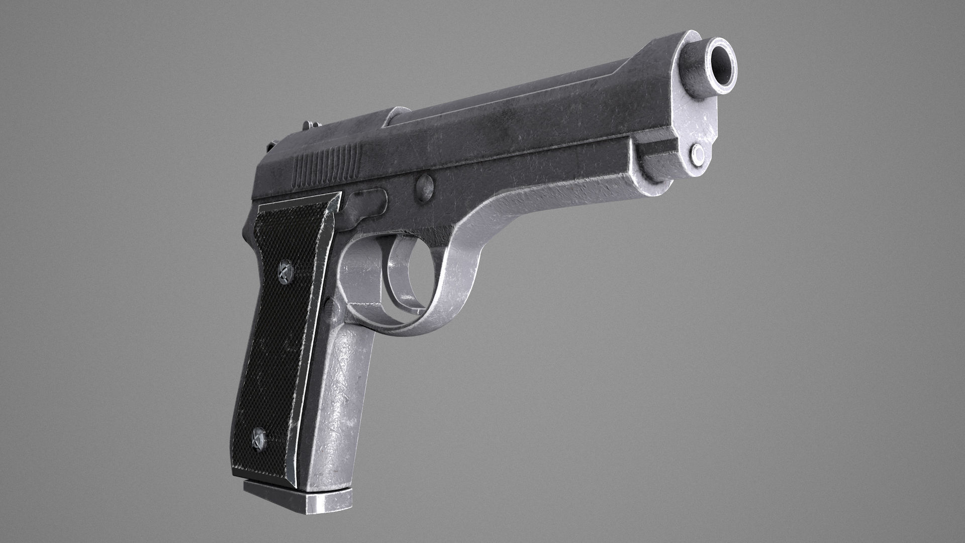 3D model Simple Handgun VR / AR / low-poly | CGTrader