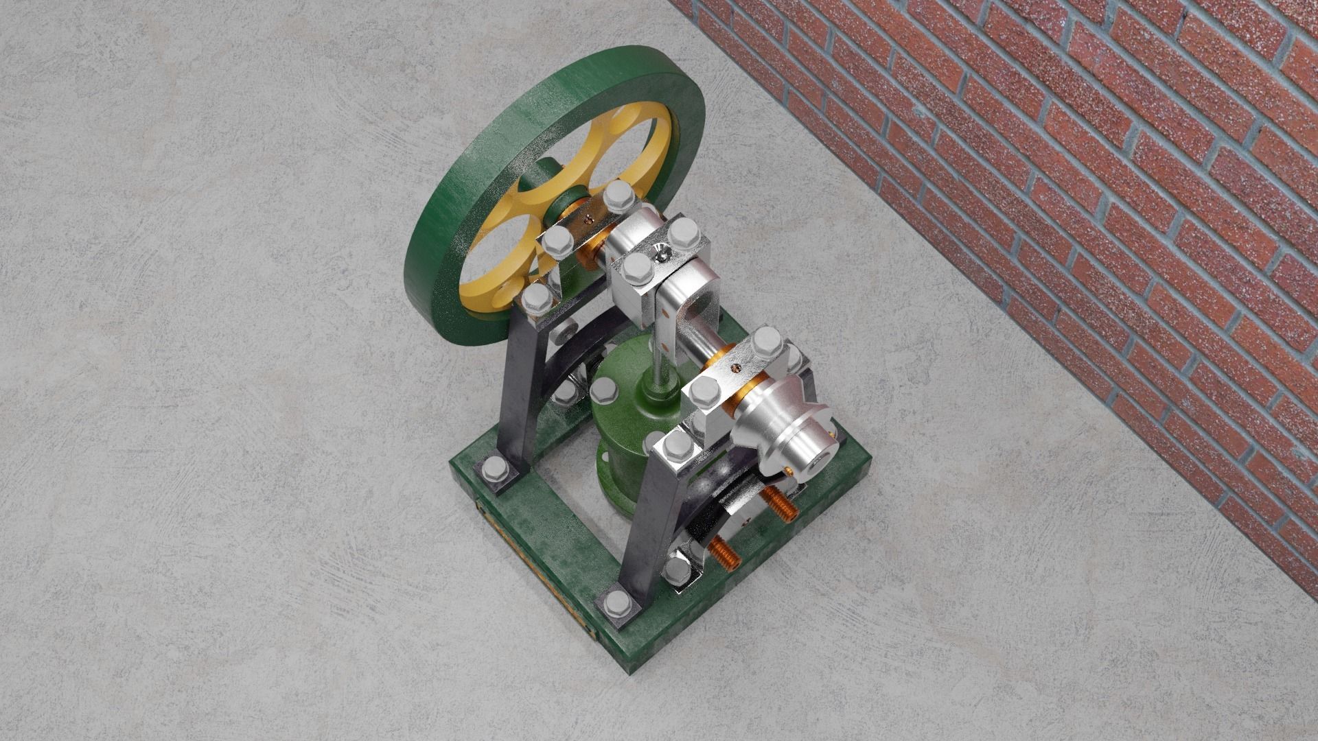 Double Acting Oscillating Steam Engine H Muncaster 3D model | CGTrader