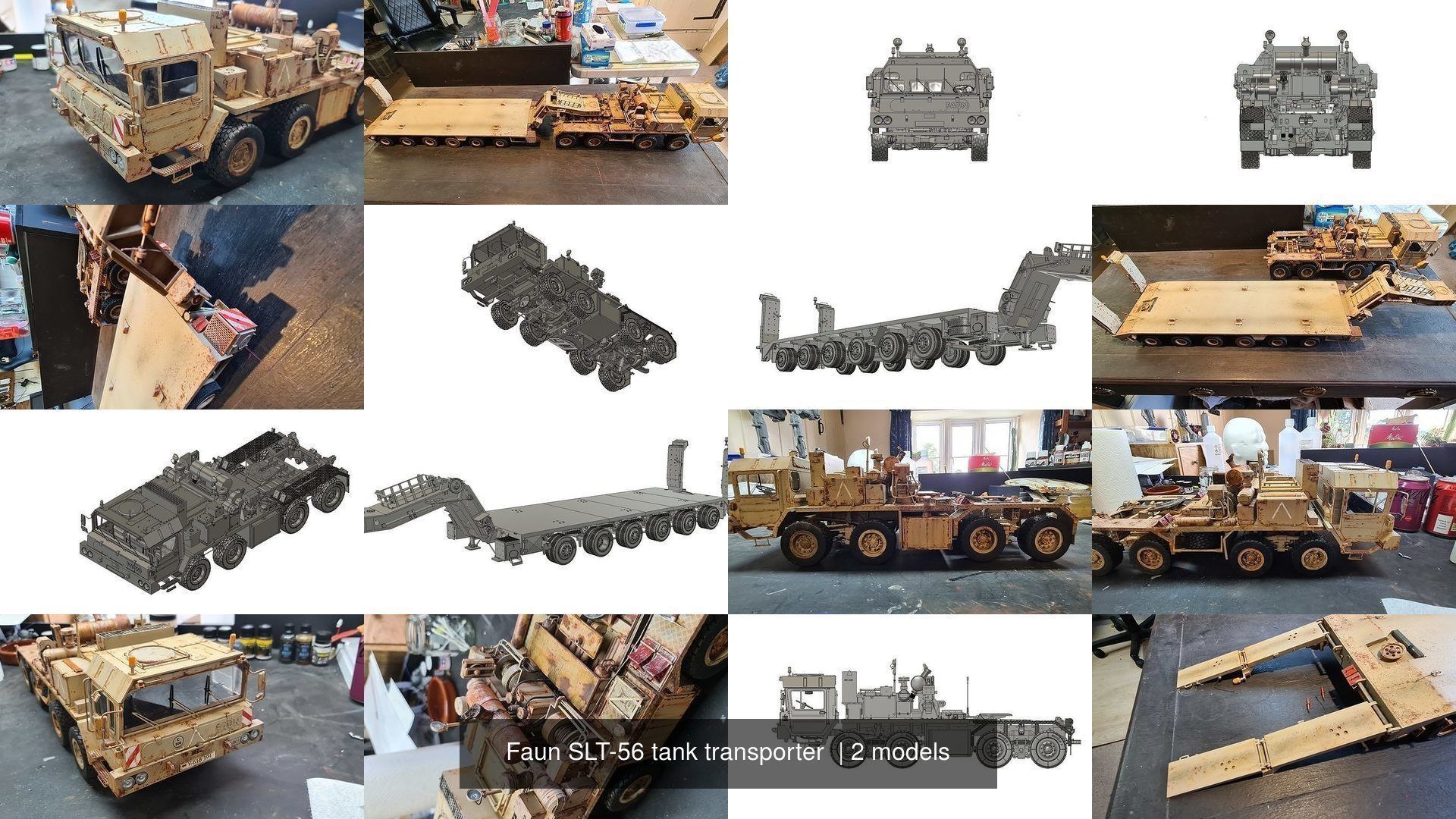 Faun SLT-56 tank transporter 3D Model Collection | CGTrader