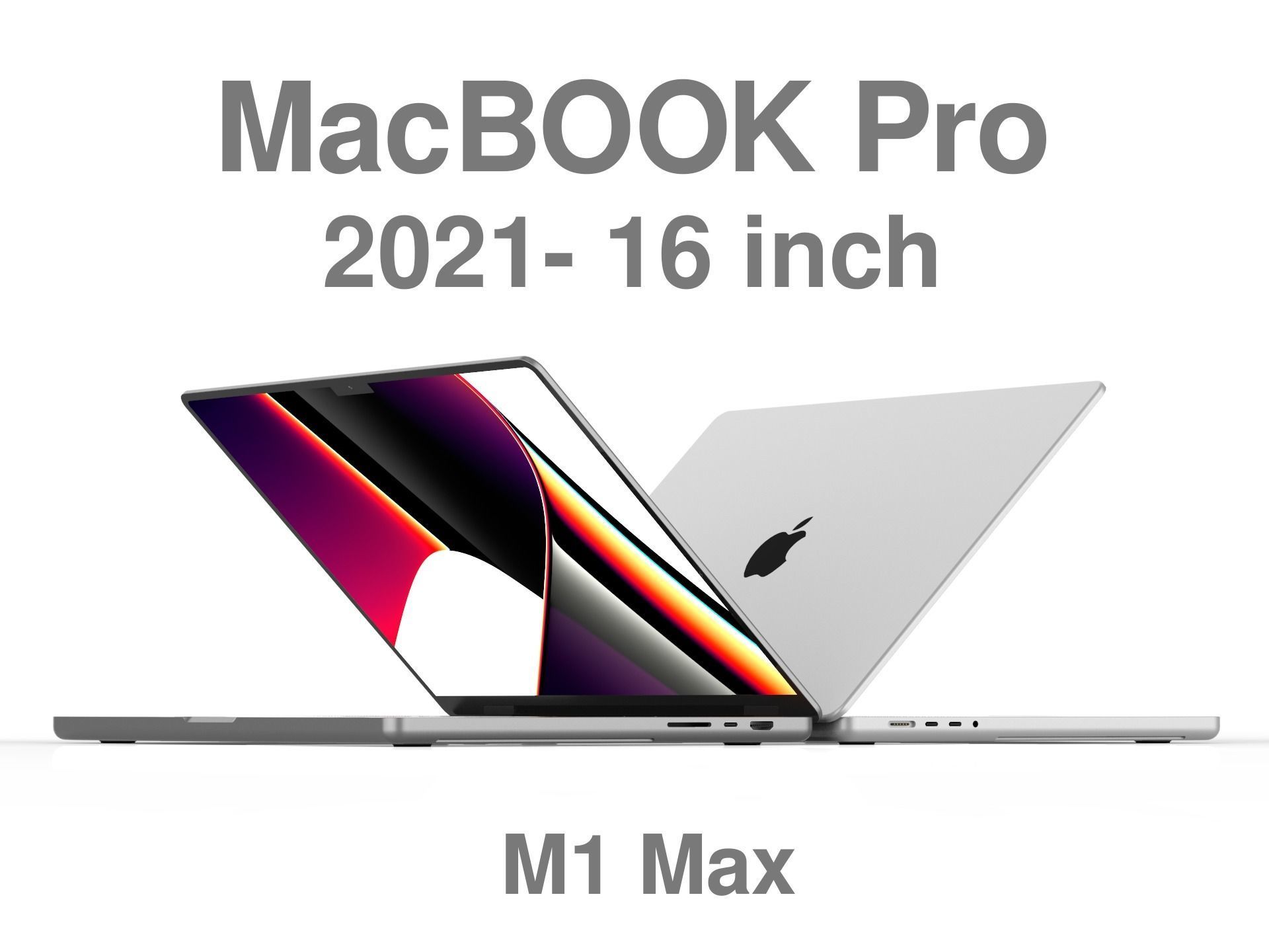 Apple MacBook Pro 16 inch 2021 M1 Max 3D model | CGTrader