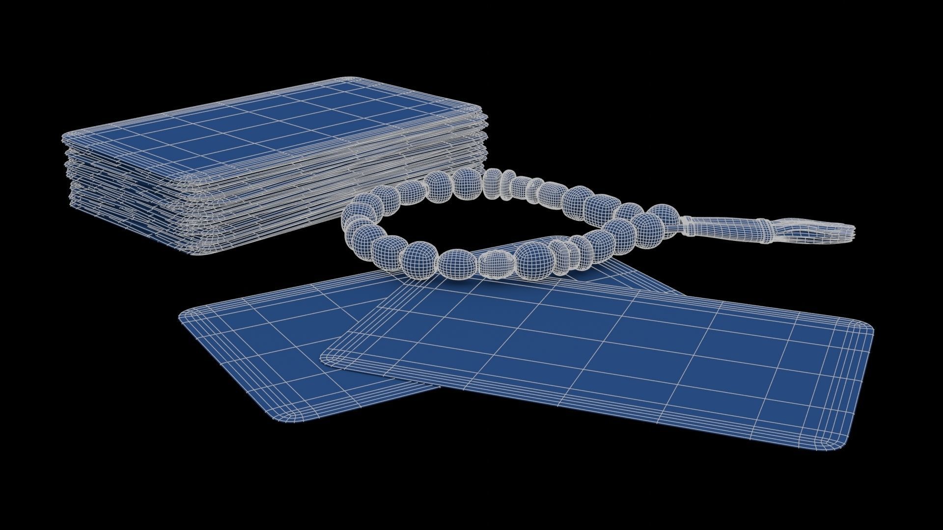 Tarot Cards and Beads 3D model | CGTrader
