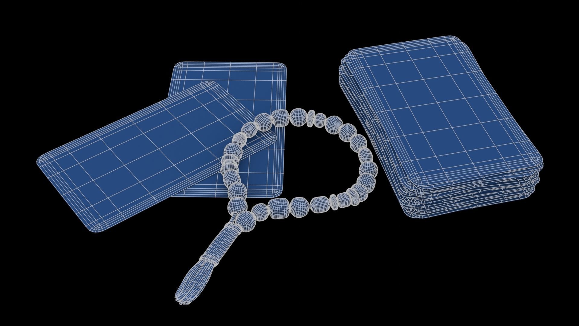 Tarot Cards and Beads 3D model | CGTrader