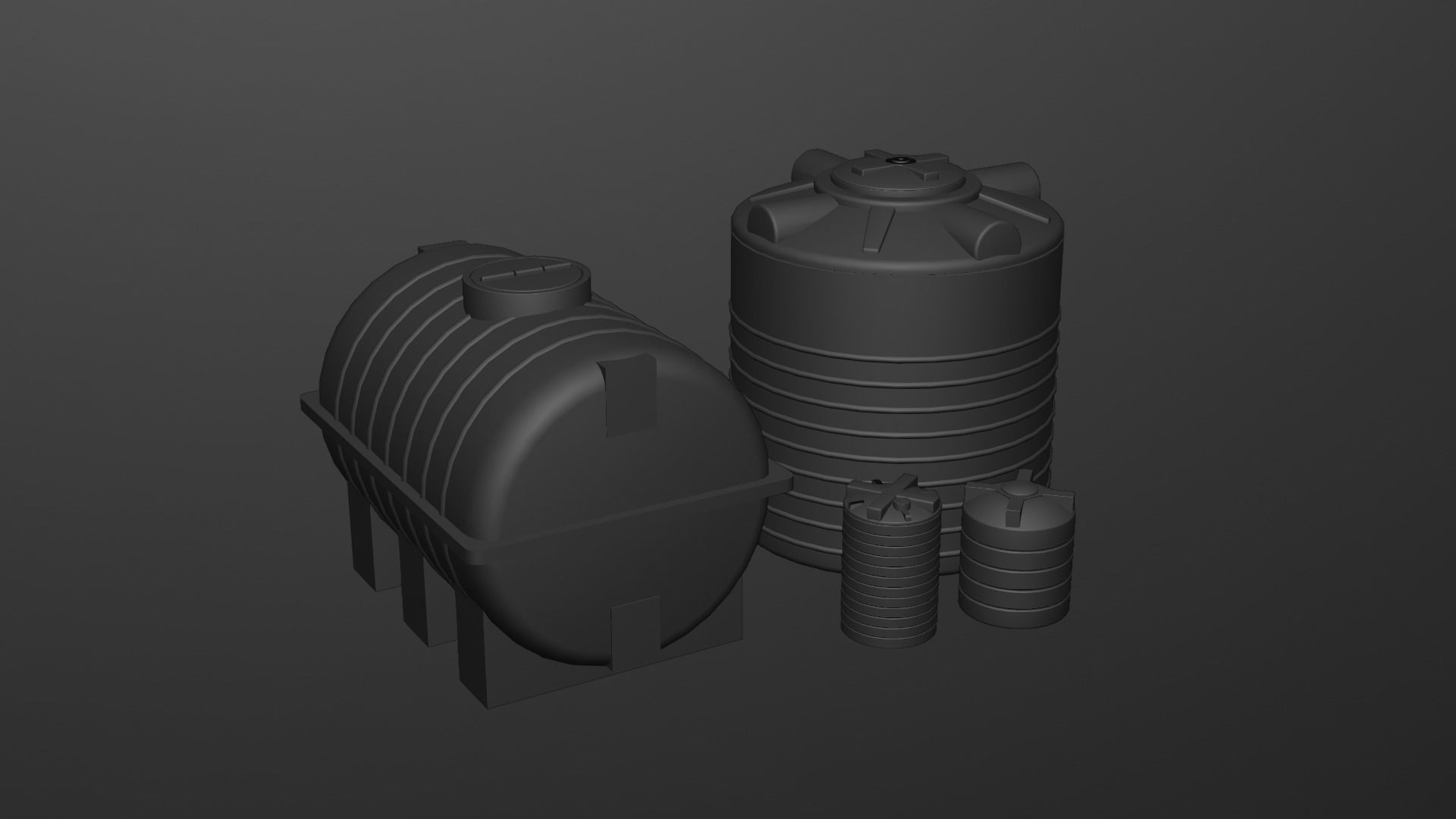 water tanks 3D model | CGTrader