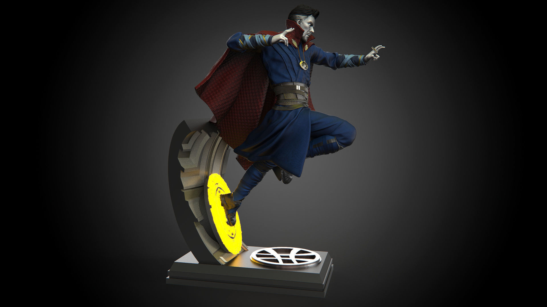 Doctor Strange Statue 3D Print Ready 3D model 3D printable | CGTrader
