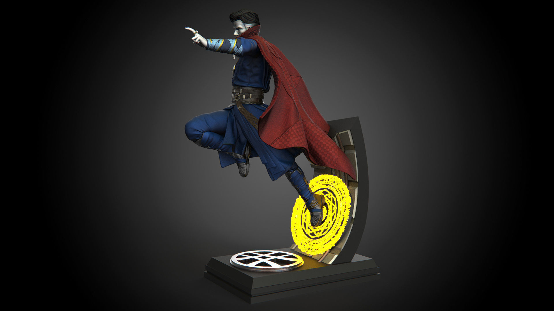 Doctor Strange Statue 3D Print Ready 3D model 3D printable | CGTrader