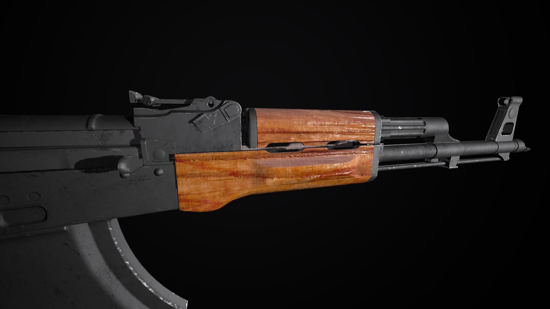 AKM Model ak - rifle free VR / AR / low-poly 3D model | CGTrader